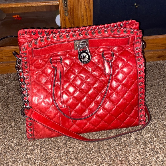 Michael Kors | Bags | Red Michael Kors Purse | Poshmark